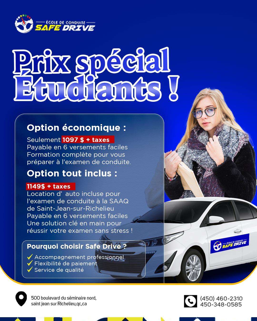 Cours de conduite automobile